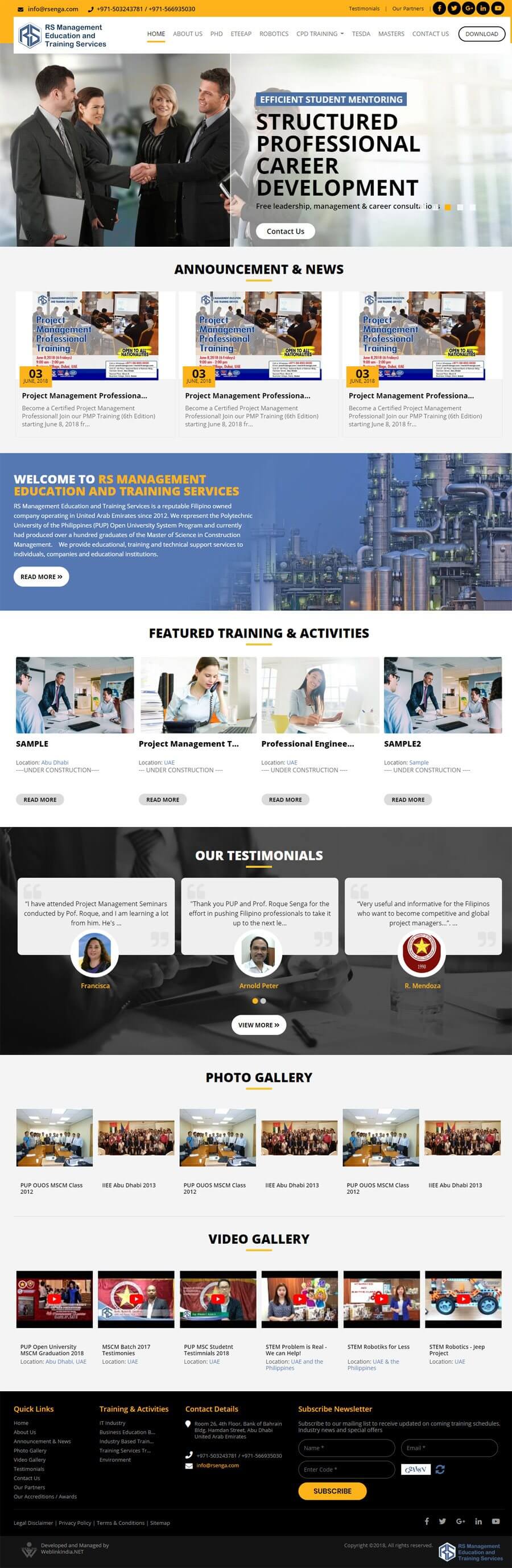 Top Education & Training Web Design Portfolio | View Best Education ...
