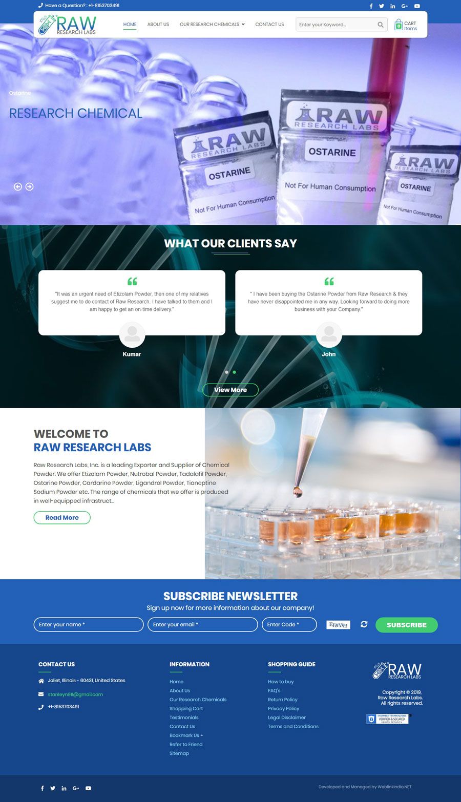 Top Chemical Web Design Portfolio | View Best Chemical Website Design ...