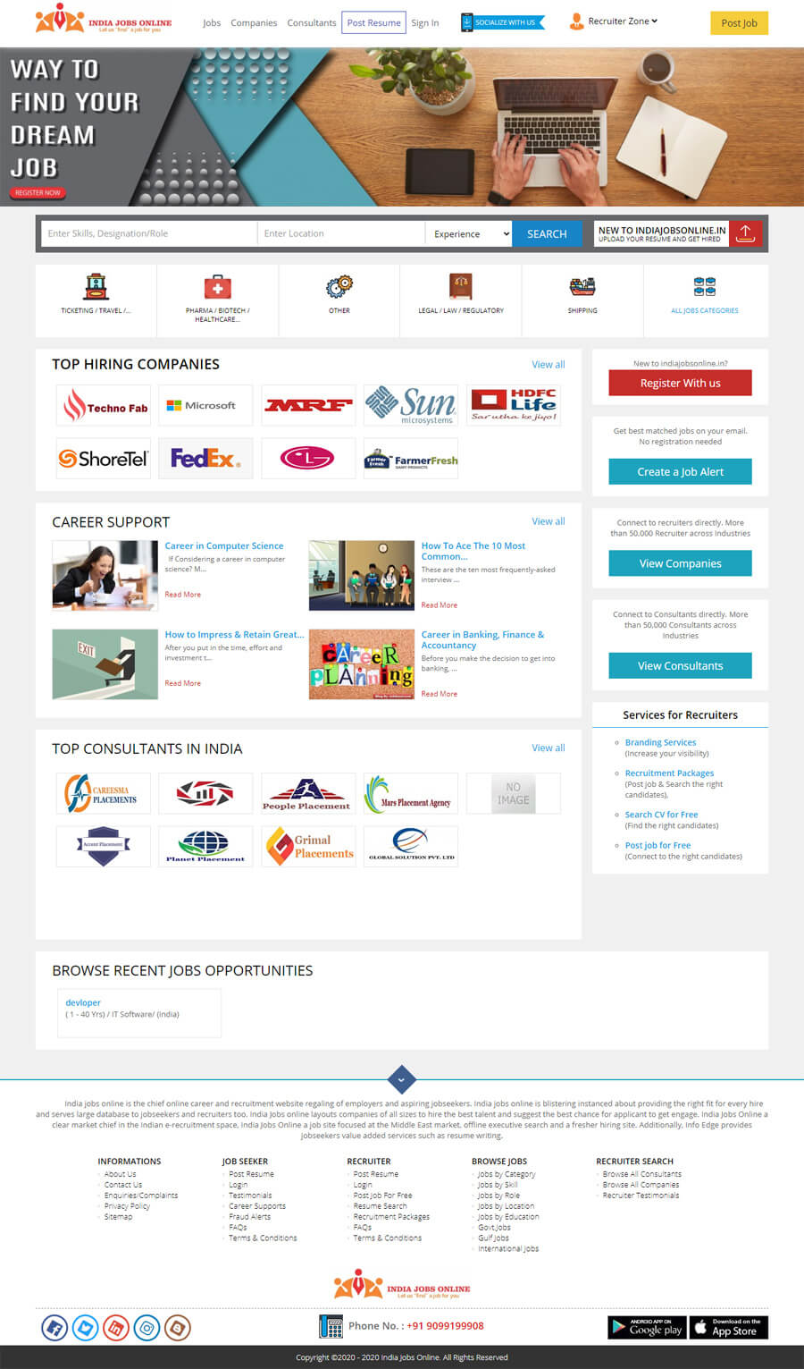 Industries We Serve - Design a Website According to Industry