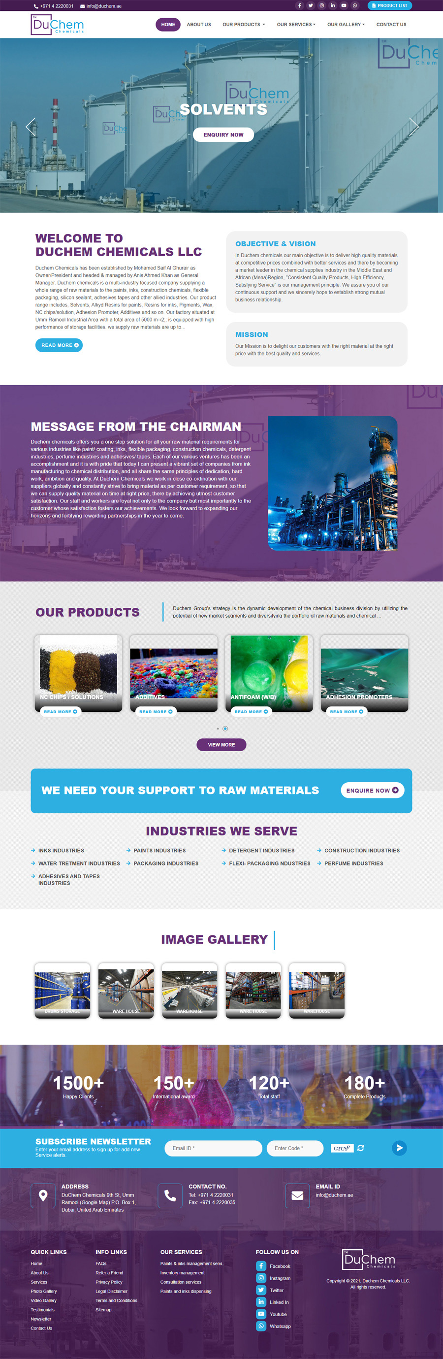 Top Chemical Web Design Portfolio | View Best Chemical Website Design ...