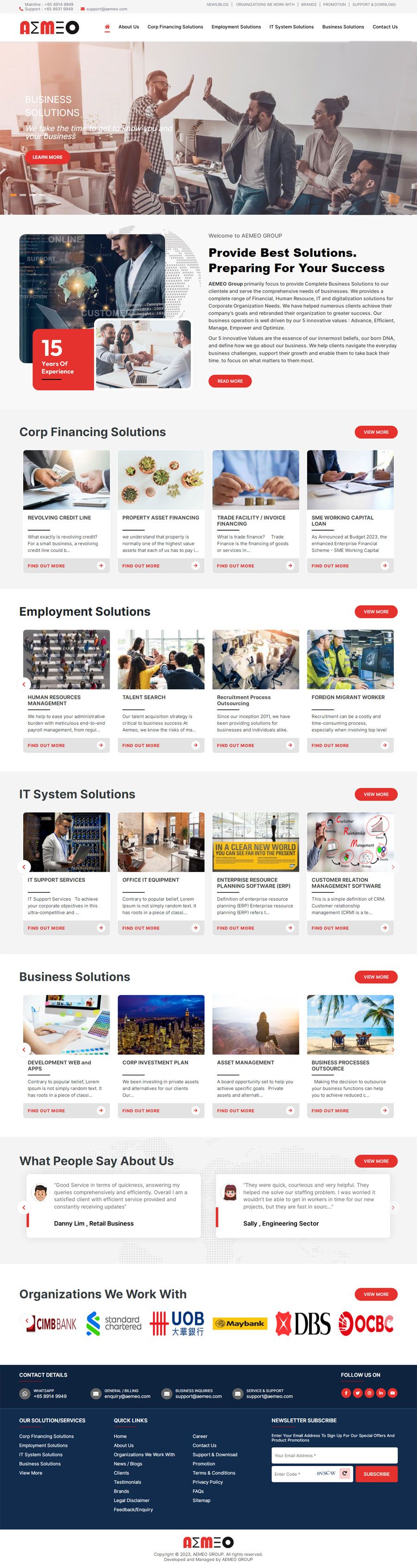 Industries We Serve - Design a Website According to Industry