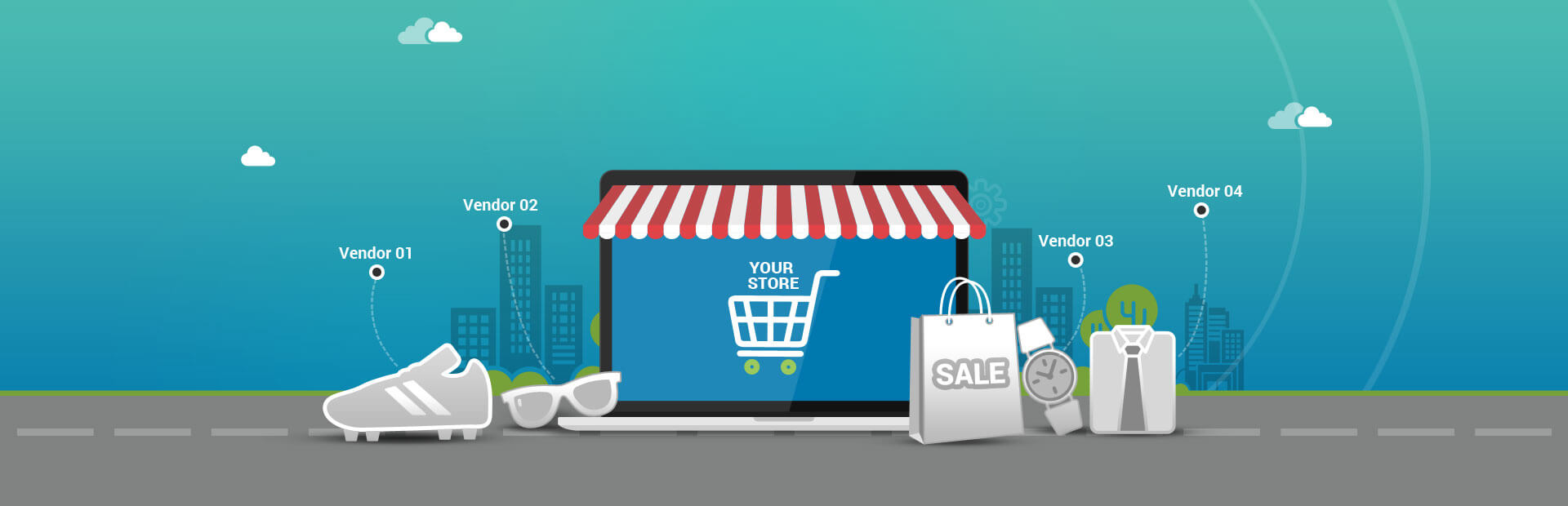 Multi Vendor Ecommerce Platform, Solutions, System, Software